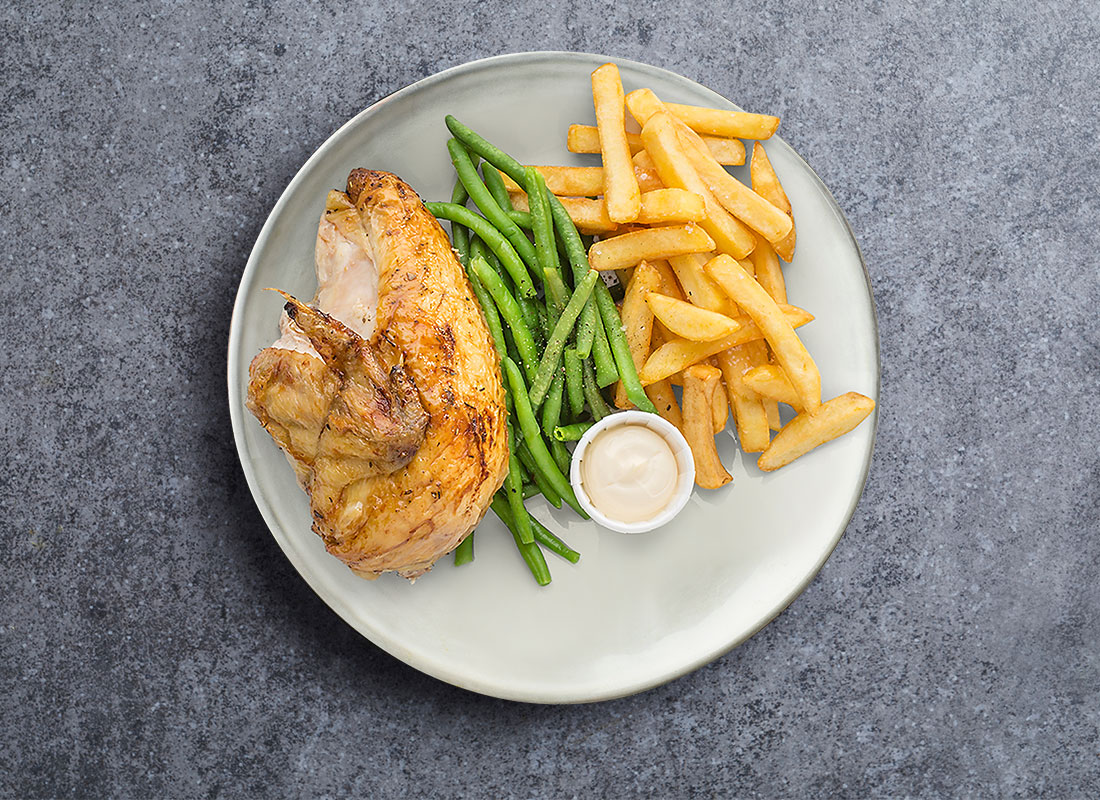 Quart de poulet rôti - Flunch.fr